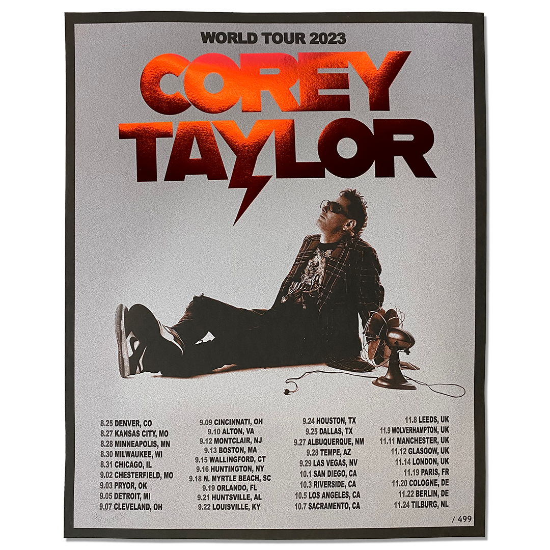 "World Tour 2023" Limited Edition Poster – Corey Taylor