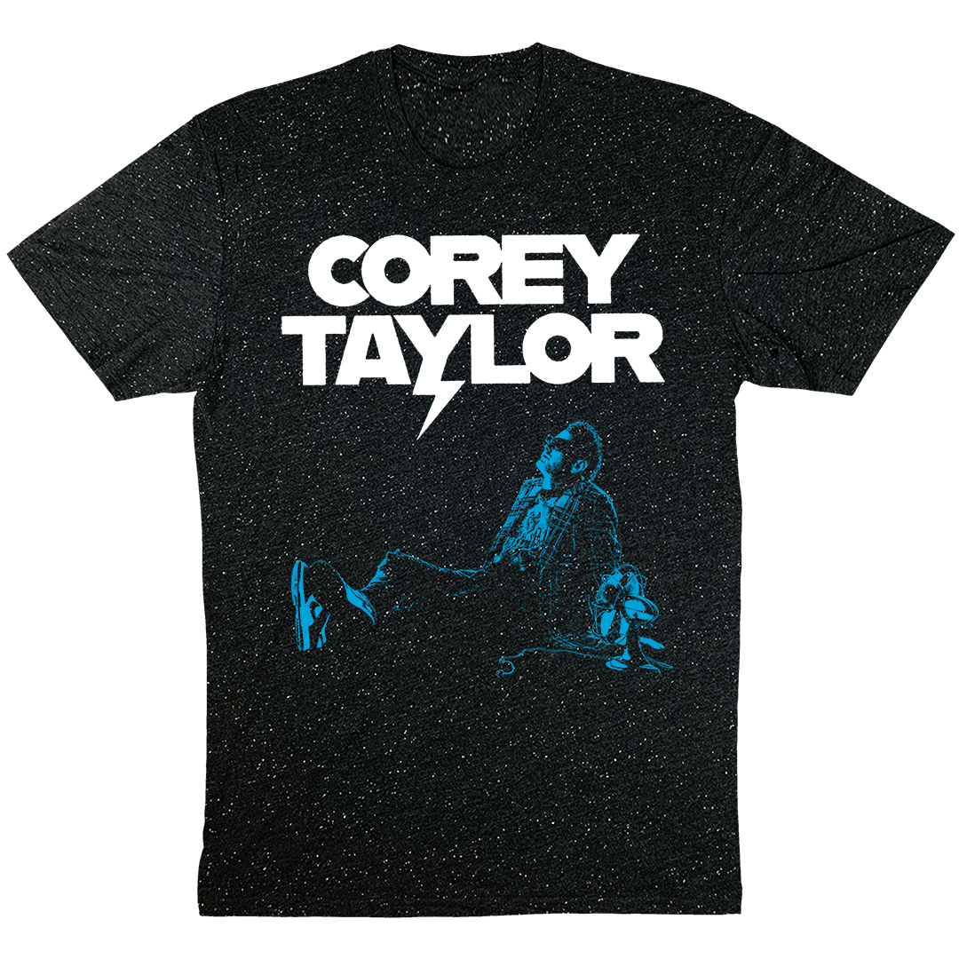 "Blue Fan" 2023 Tour T-Shirt in Confetti Black – Corey Taylor
