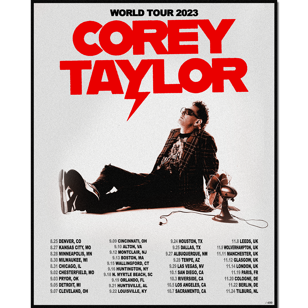 "World Tour 2023" Limited Edition Poster – Corey Taylor